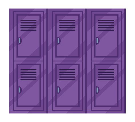 School Purple Lockers 5281016 Vector Art At Vecteezy
