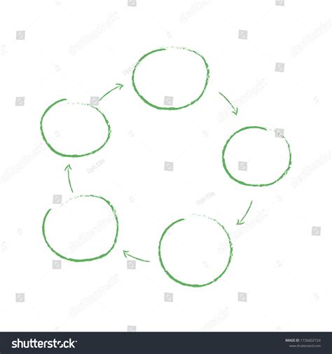 Graphic Diagram Organizational Chart Hand Drawn Stock Vector Royalty Free