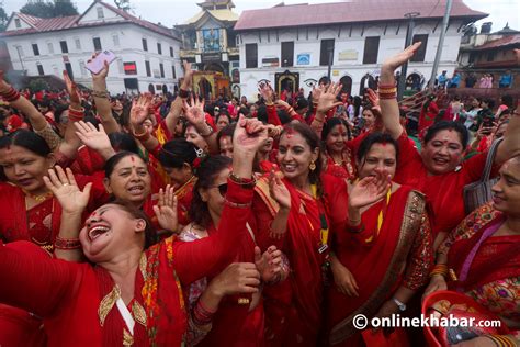 Teej Being Observed Photo Feature Onlinekhabar English News