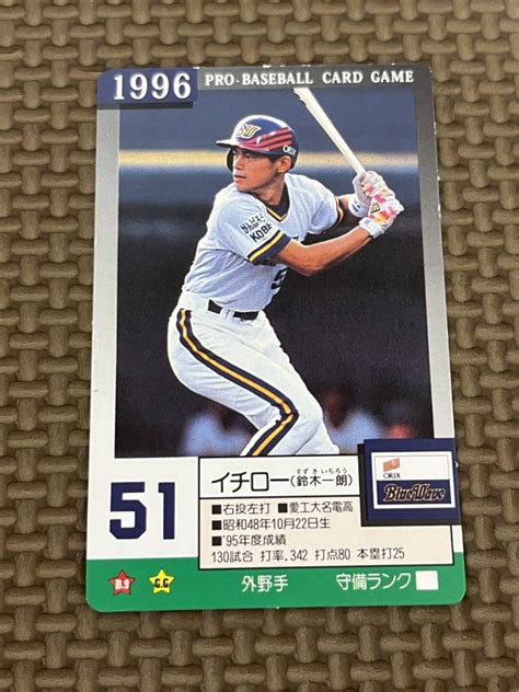 【やや傷や汚れあり】タカラ プロ野球カードゲーム 1996年 オリックス ブルーウェーブ イチロー （鈴木一朗）の落札情報詳細 ヤフオク