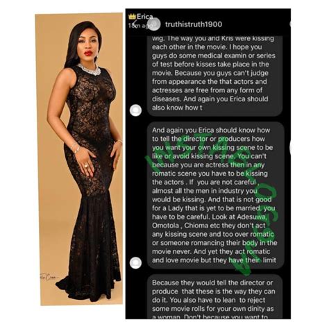 Fan Scolds Bbns Erica For Kissing In A Movie Instablog Ja