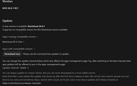 Unable To Access Aio Interface For Upgrades ℹ️ Support Nextcloud