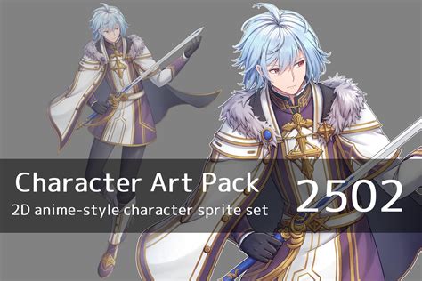 Anime Character Art Pack 2502 Image Young Man Knight Swordsman