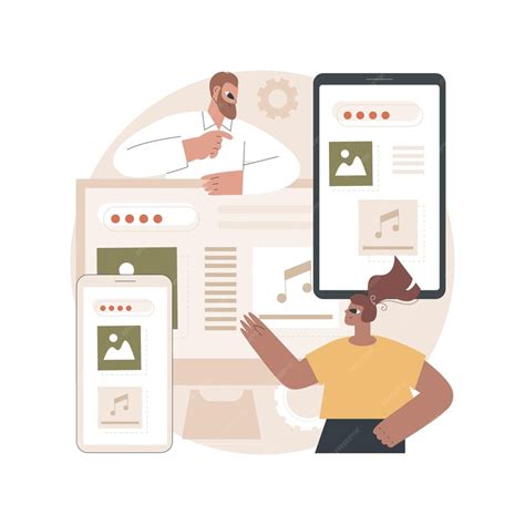 Premium Vector Responsive Web Design Abstract Concept Illustration