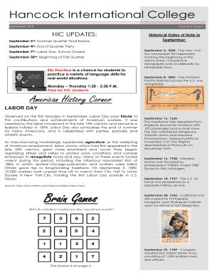 Fillable Online Hancock Hancock International College Hancock Fax