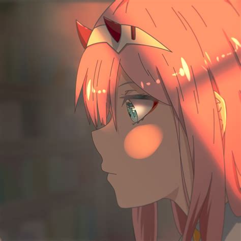 Download Wallpaper Girl Horns Darling In The Franxx Zero Two