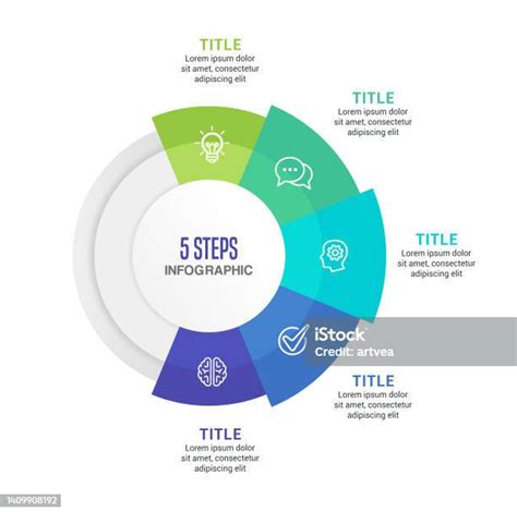 Infographic Element向量圖形及更多信息圖形圖片 信息圖形 5號 圓形 Istock