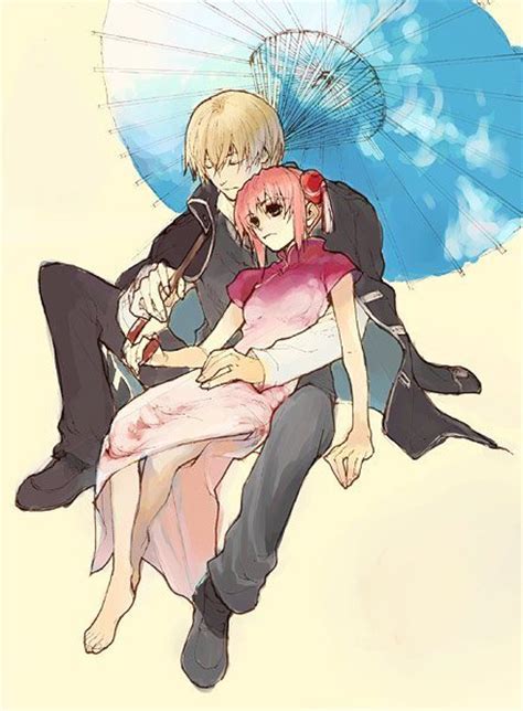 Okita X Kagura Okita X Kagura Fan Art 15989879 Fanpop