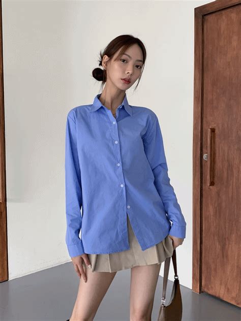 8color🌈베이직 긴팔셔츠남방 꾸안꾸데일리출근룩 완전추천 면셔츠 면남방 기본셔츠 심플남방 베이직셔츠 캐주얼룩 가을코디 출근코디