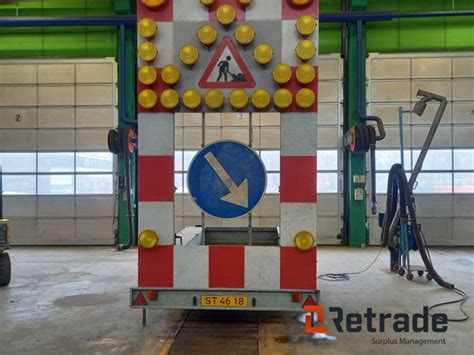 PMV Trailer med Trafik Lystavle Traffic Light Trailer til salg På