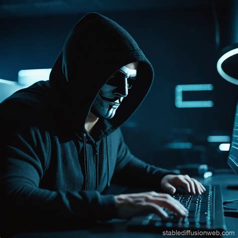 Hacker Cracking Web Application Prompts Stable Diffusion Online