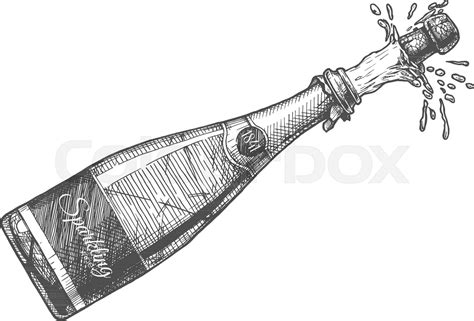 Wein Spritzen Champagner Stock Vektor Colourbox