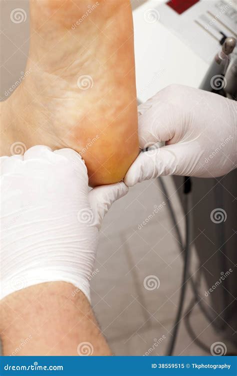 Foot Massage With Oil Lotion Stock Image Image Of Hands Finger 38559515