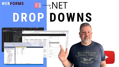 How To Use Dropdown Lists Aka Combo Boxes In Webforms Apps Youtube