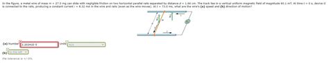 Solved In The Figure A Metal Wire Of Mass M Mg Can Chegg