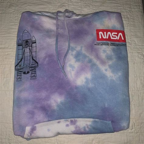 Tie Dye Nasa Hoodie Condition 710 No Flaws Nasa Depop