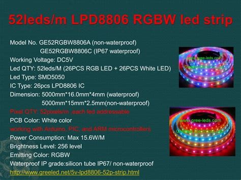 Lpd8806 Digital Rgb Led Light PPTX