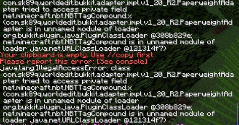 How To Fix Copy Not Working On Aternos World Edit Rmoddedminecraft