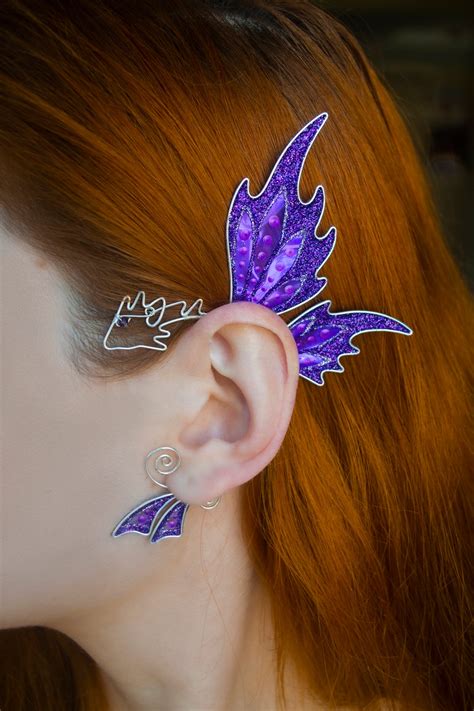 Fairy Dragon Ear Cuff No Piercing Dragon Ear Wrap Etsy