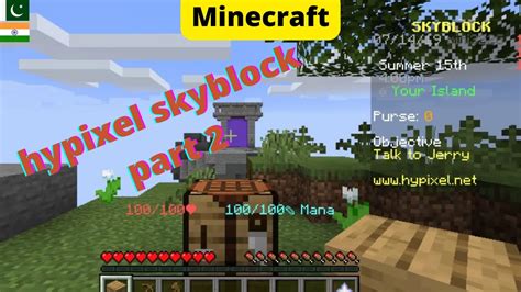 Playing Hypixel Skyblock Part 2 Minecraft Wenpixel Youtube