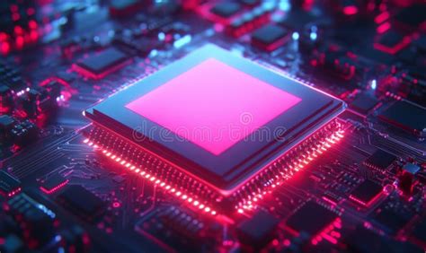 Computing Processor Cpu Microchip And Electronic Circuit Board