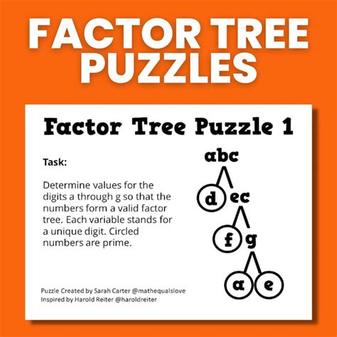 Factor Tree Factor Tree