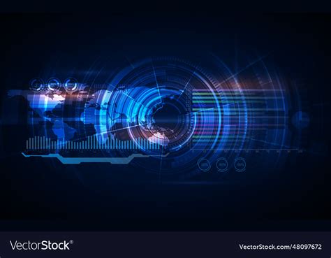 Abstract Hud Ui Gui Future Futuristic Screen Vector Image