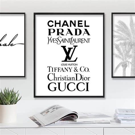 Ysl Wall Art Decorated Greek Letters
