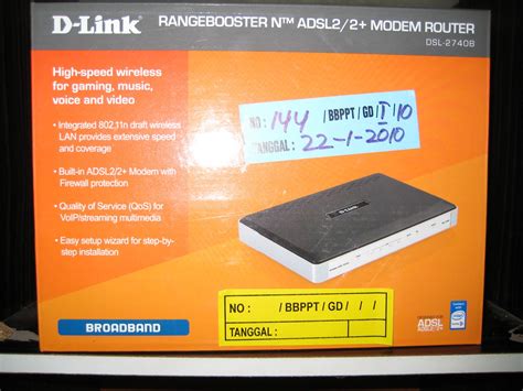 Indonesia Type Approval D Link Dsl 2740b Rangebooster N Adsl2 2 Modem Router