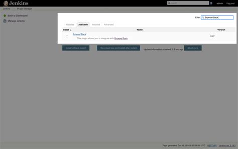 Integrate Your Selenium Test Suite With Jenkins Browserstack Docs