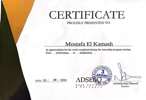 Mostafa El Kamash On Linkedin Im Thrilled To Announce That I Have