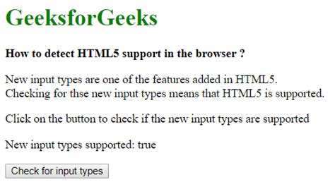 Cómo detectar HTML 5 si es compatible o no en el navegador