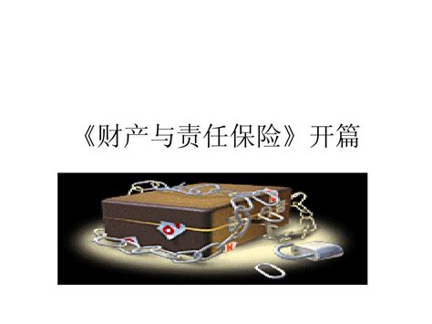 第一章 财产与财产保险概述 word文档在线阅读与下载 无忧文档