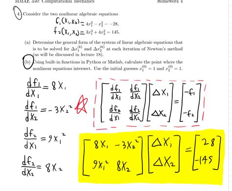 Solved Consider The Two Following Nonlinear Chegg
