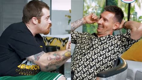 Reacción De Leo Messi Cuando Migue Granados Le Pide Un Beso En La Boca