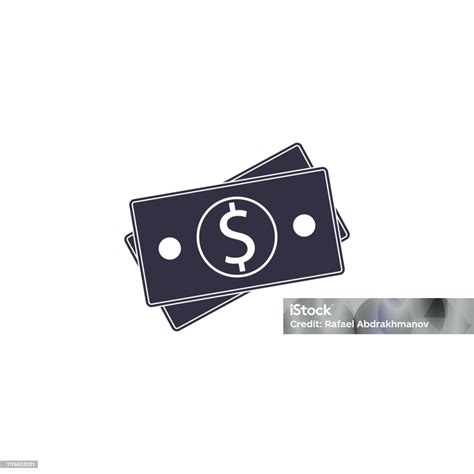 벡터 플랫 달러 아이콘입니다 통화 청구서 Usd 기호입니다 현금 또는 전자 화폐의 상징 은행 및 금융 일러스트레이션 검은색에