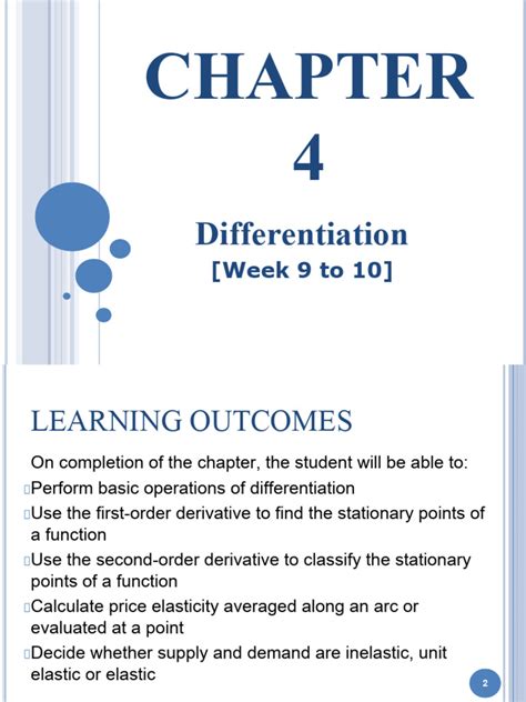 Differentiation Download Free Pdf Derivative Elasticity Economics