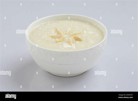 Sabudana Kheer Dicker Pudding Mit Tapioka Perlen Sago Dessert Aus