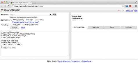 Google Closure Compiler 編譯器產生最佳化最小化JavaScript 程式碼 G T Wang