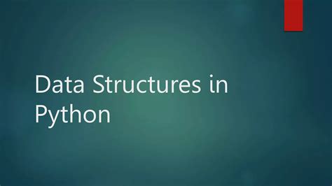 data structures in python pptx