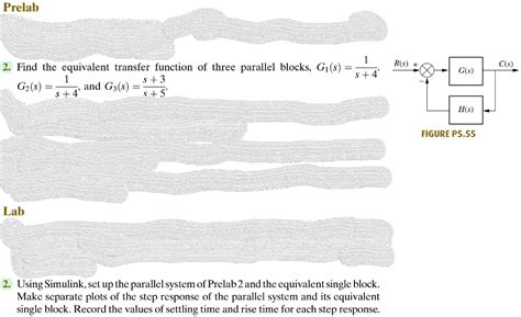 Only The Lab Portion Please Prelab 2 Find The Equivalent Transfer