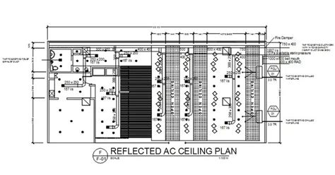 Reflected Ac Ceiling Plan Details In 2d Autocad Dwg Drawing