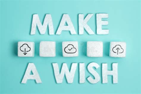 Sign Displaying Make A Wish Word Written On To Desire A Situation That