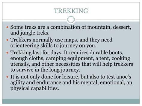 Outdoor Recreational Activities Pdf