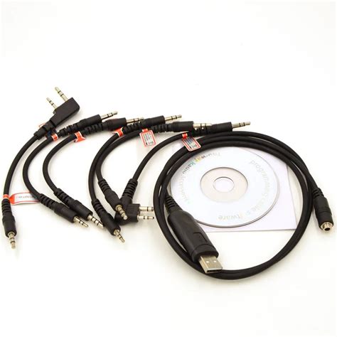 6 In 1 Usb Programming Cable For Baofeng Uv 5r Uv B5 Walkie Talkie