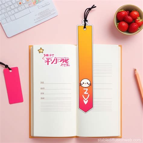 Drawing A Cute Bookmark Stable Diffusion Online