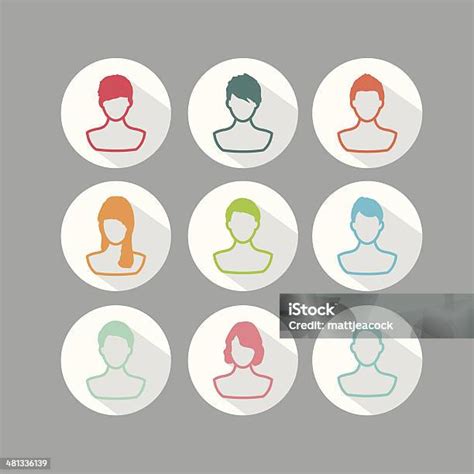 Ilustración De Iconos De Macho Y Hembra Y Más Vectores Libres De