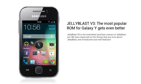 Samsung GALAXY Y Tweaks And Help Installing Jelly Blast ROM Jelly Bean On Galaxy Y