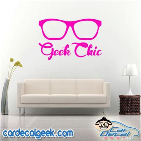 Geek Chic Car Window Vinyl Decal Sticker Geek Decals