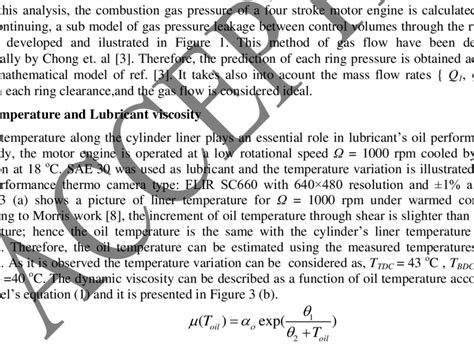 A Piston Assembly Geometry Of Four Stroke Motor Engine B The Download Scientific Diagram